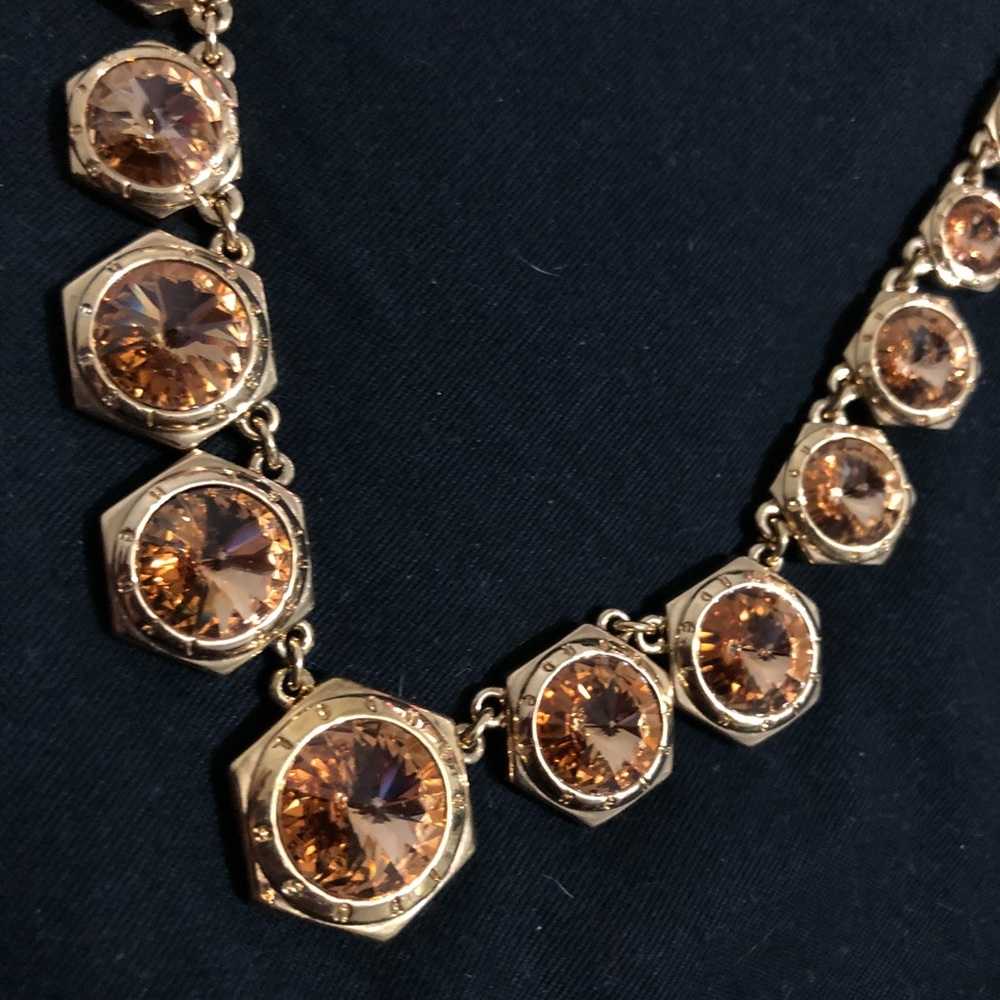 Henri Bendel Hexagon Sunburst Necklace - Gem